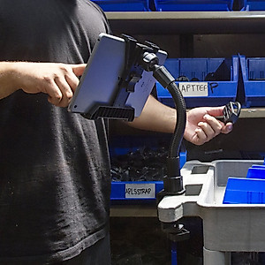 iBolt TabDock Flexpro Clamp- Heavy Duty C-Clamp Mount for All 7" - 10" Tablets (iPad, Nexus, Samsung Galaxy Tab) for Desks, Tables, Wheelchairs, Carts, etc : Great for Homes, Schools, and Offices