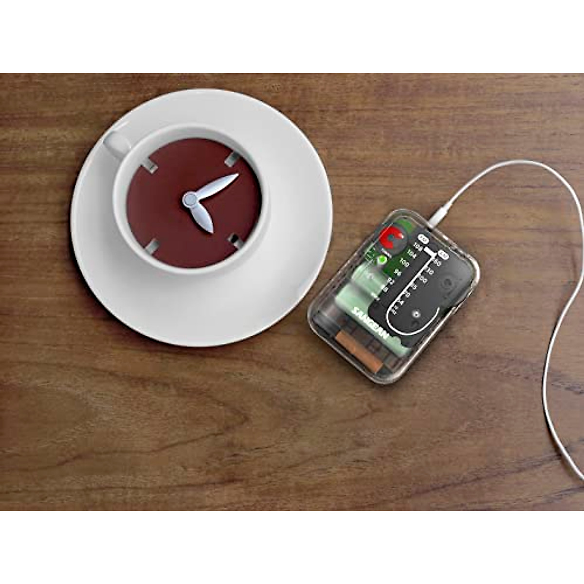 Sangean SR-32CL AM/FM Pocket Analog Radio (Clear)