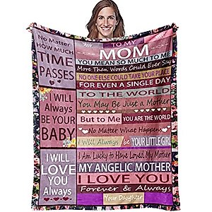 RFHBP Gifts for Mom, Gifts for Mom from Daughter, Mom Gifts, Birthday Gifts for Mom, Mom Birthday Gifts, Gift for Mom, for Mom Blanket 50" × 60"
