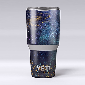Design Skinz Swirling Multicolor Star Explosion - Skin Decal Vinyl Wrap Kit Compatible with The Yeti Rambler Cooler Tumbler Cups