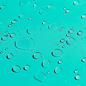 ColourTree Custom Size 16' x 16' x 16' Turquoise TADT16 Triangle Waterproof Sun Shade Sail Canopy Awning Shelter, 95% UV Block Water Resistant, Garden Carport Outdoor Patio (We Customize)