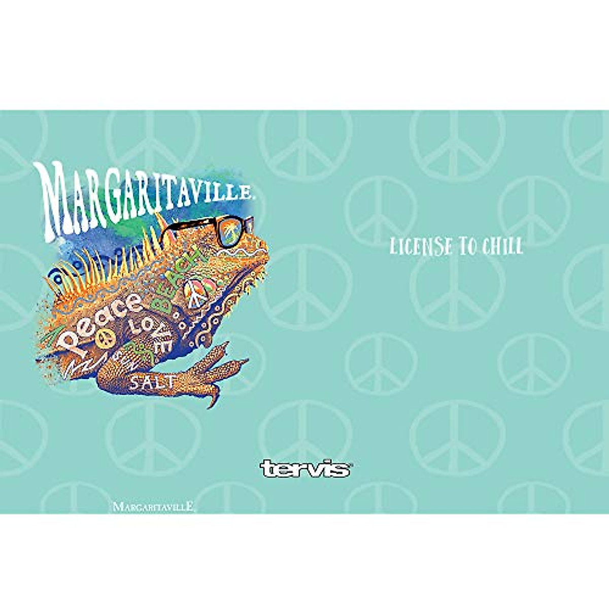 Tervis Margaritaville-Peace Love Salt Triple Walled Insulated Tumbler, 30oz Legacy, Stainless Steel
