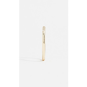 SHASHI Women's Ava Ring, Clear/Gold, 7