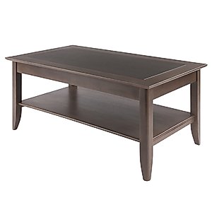 Winsome Wood Santino Coffee Table, 40 W, Oyster Gray
