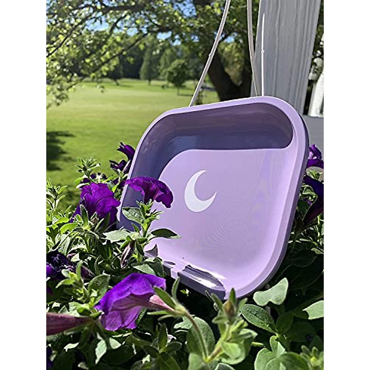 Metal Tray Small Purple Lightweight Tray - Curved Edges and Smooth Surface - 5.5 x 7 inch - Travel