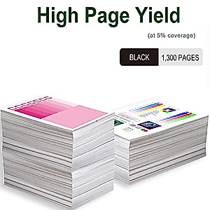 1-Pack Replacement for HP 130A Black Toner Cartridges CF350A for Color Pro MFP M176n, M177fw Printer Ink