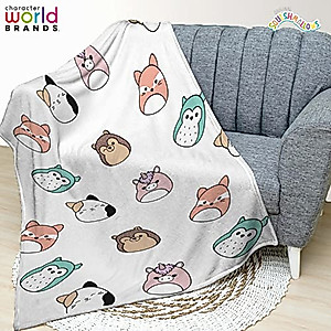 Squishmallows Fleece Throw Blanket | Super Soft, Chill Design | Perfect for The Bedroom or Sofa