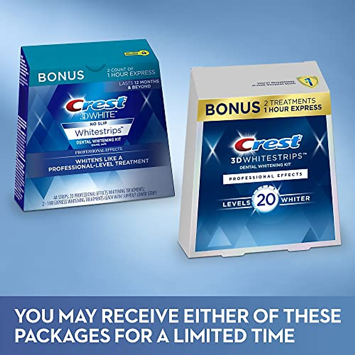 Crest 3D Whitestrips, Professional Effects, Teeth Whitening Strip Kit, 44 Strips (22 Count Pack)