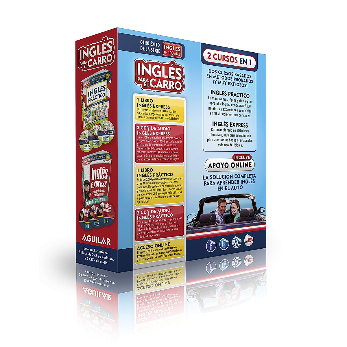 Inglés para el carro - Audiopack (2 Paperback books + 6CDs) / English in the Car ? AhorroPack (Inglés en 100 días)