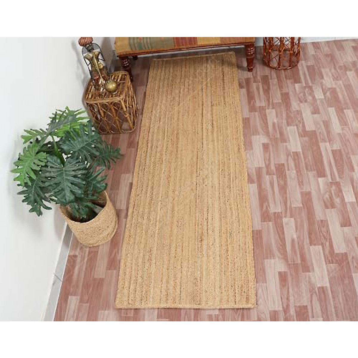 2x3, 2x4, 2x5, 2x6 Ft, 100% Natural Jute Runner Rug - Bohemian Jute Rug, Jute Runner Rug, Natural Fiber Runner Rug, Jute Braided Rug, Boho Decor Rug, Custom Size Rug (2x3 Ft, Area Rug)