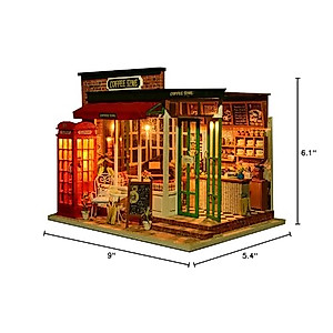 Flever Dollhouse Miniature DIY House Kit Creative Room with Furniture for Romantic Valentine's Gift (Encounter Beauty)