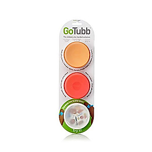 humangear GoTubb, 3-Pack, Medium, (2oz), Clear/Orange/Red