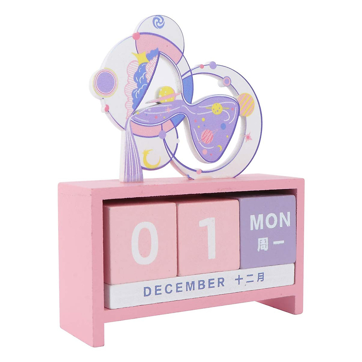 GALPADA Planner Office Decor Calendar Blocks Desk Calendar Wooden Desk Calendar Kawaii Office Supplies Block Calendar Perpetual Calendar Office Desk decorDecor Desk Accessories Office Decor