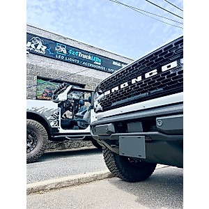 KR Off-Road Front License Plate Bracket Compatible with 2021-2023 Ford Bronco (USA Made)