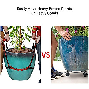 GARTOL 13'' Plant Caddy with Wheels Rolling Plant Stand with Wheels, Heavy Duty Iron Garden Flower Pot Planter Mover, Potted Plant Dolly with Locking for Outdoor & Indoor, Including Screws, Nuts