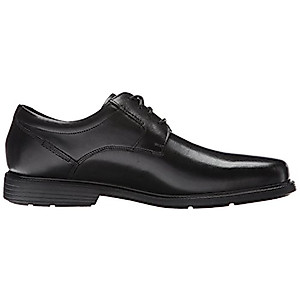 Rockport Men's Charles Road Plain Toe Oxford Black Leather 10 W (EE)-10 W