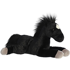 Aurora® Adorable Flopsie™ Blackjack™ Stuffed Animal - Playful Ease - Timeless Companions - Black 12 Inches