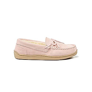 MySlipper Women's Size 7 Blush Moccasin Slippers By:MyPillow