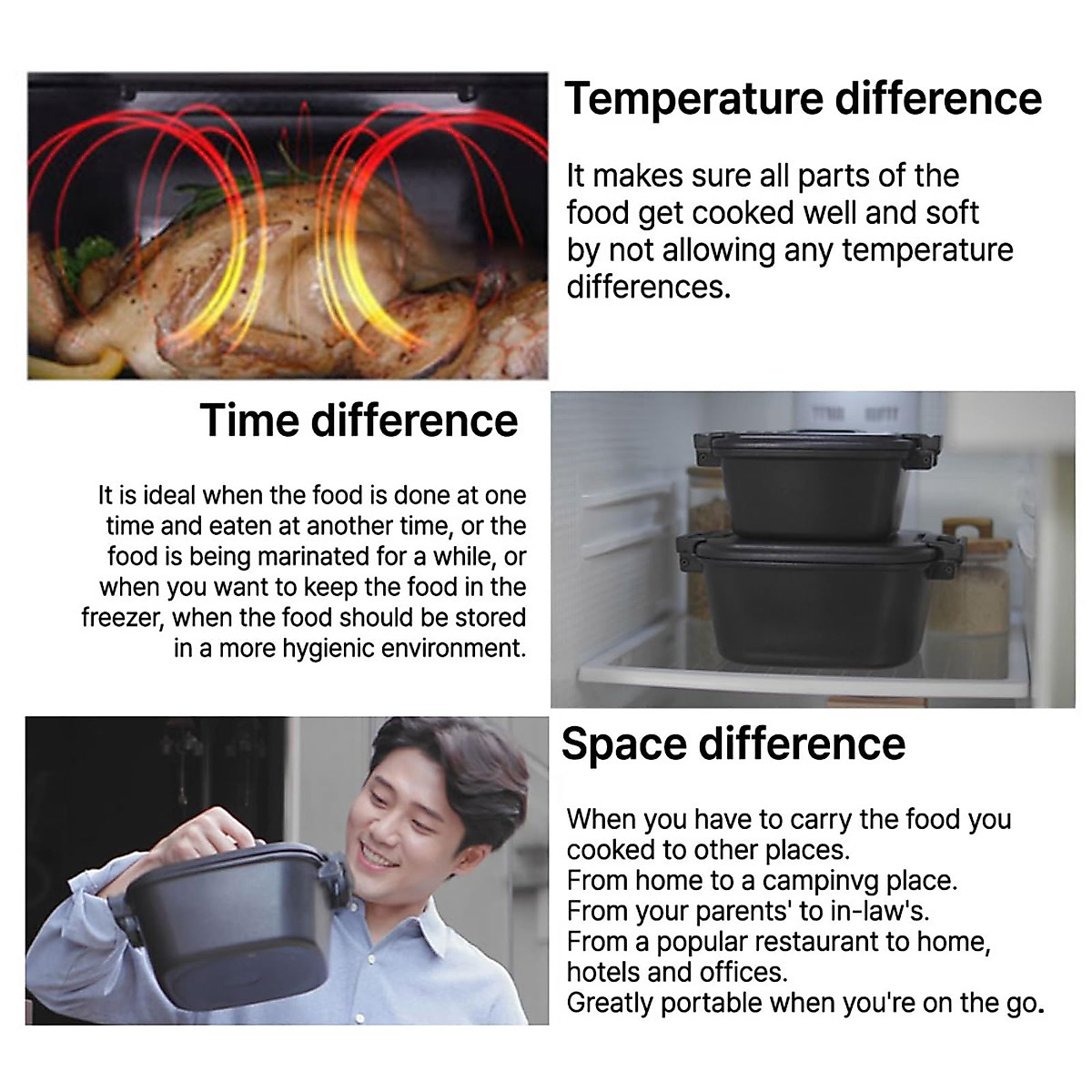 Nemolock IH All-Round Pot | Easy Storage | Greatly Portable | Convenient (M/L set)