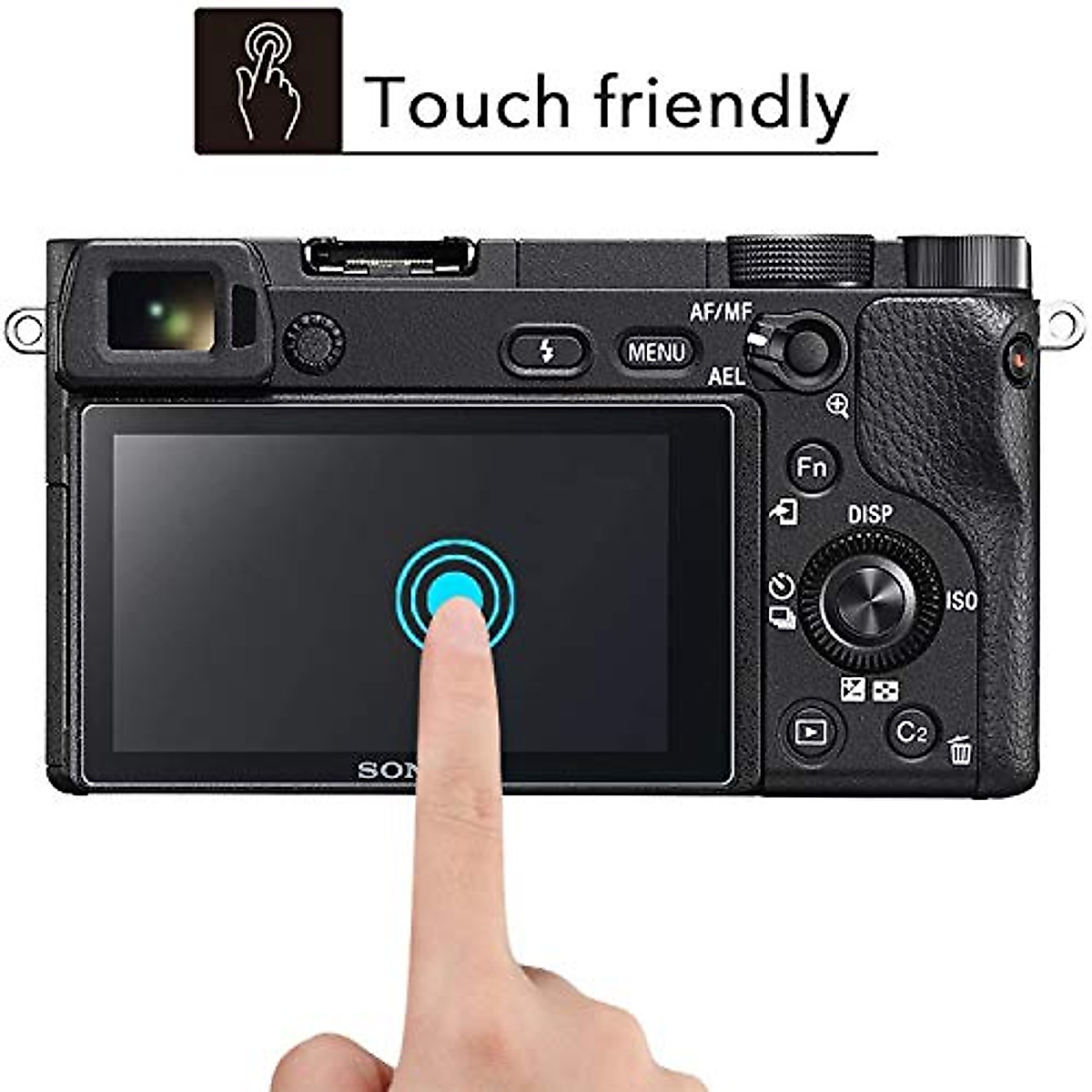 QIBOX Screen Protector Compatible with Sony Alpha a7RIII a7RIV A7R3 A9 A7RII A7SII A77II RX100 Camera, Tempered Glass Screen Guard Full Coverage Edge to Edge[3 Pack], Not for A7IV Camera