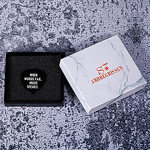 Guitar Pick Gifts Christmas for Men Women Music Lovers Music Stuff Guitar Accessories Gift for Him Her Boyfriends Musician Student Graduation Birthday Valentines Day Son Husband Dad Brother Friend