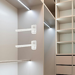 Amosfun Foldable Wall-Mounted Drying Rack with Suction Cup for Travel Dorms and Laundry Rooms No Drilling Drying Rack Clear