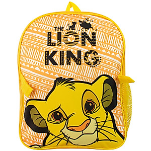 Disney Kids Backpack and Lunchbag Set Lion King Yellow