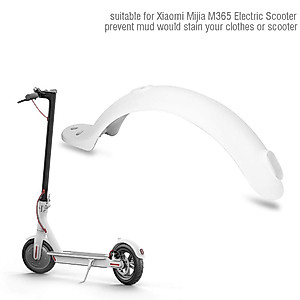 Alomejor E Bike Fender Rear Mudguard Mudguard Bracket Fender Support for Mijia M365 Electric Bicycle(White)