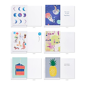 American Greetings Deluxe Birthday Card Assortment, Bright & Cheerful (40-Count)