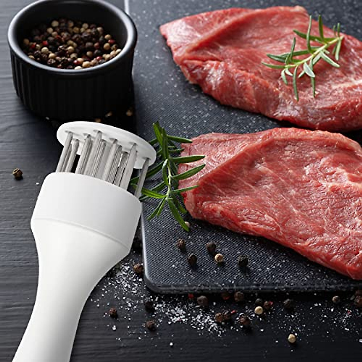 Sihuuu Meat Tenderizer Tool, 21 Pin Stainless Steel Meat Tenderizer Needle,Kitchen Gadgets For BBQ Cooking Tenderizing Marinade Fish, Pork, Beef Steak, Poultry, Meat