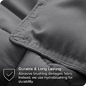 Bare Home Comforter Set - Twin Extra Long Size - Ultra-Soft - Goose Down Alternative - Premium 1800 Series - All Season Warmth (Twin/Twin XL, Grey)