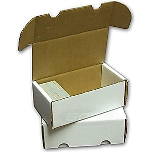 BCW 400 Count Trading Card Storage Box - 10 Pack | Cardboard Organizer for Baseball, Basketball, Football Cards, MTG, Pokemon | Card Game Storage & Protection | Card Storage Box | Assembly Required