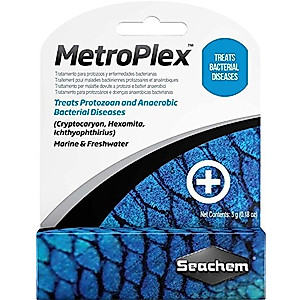 Seachem MetroPlex Metronidazole Parasite Bacteria SALTWATER FRESHWATER Aquarium