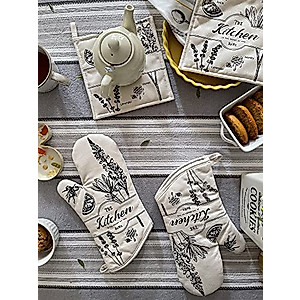 6 Pack Kitchen Line Set 2 Oven Mitts 2 Pot Holder 2 Washclothing Gift Set