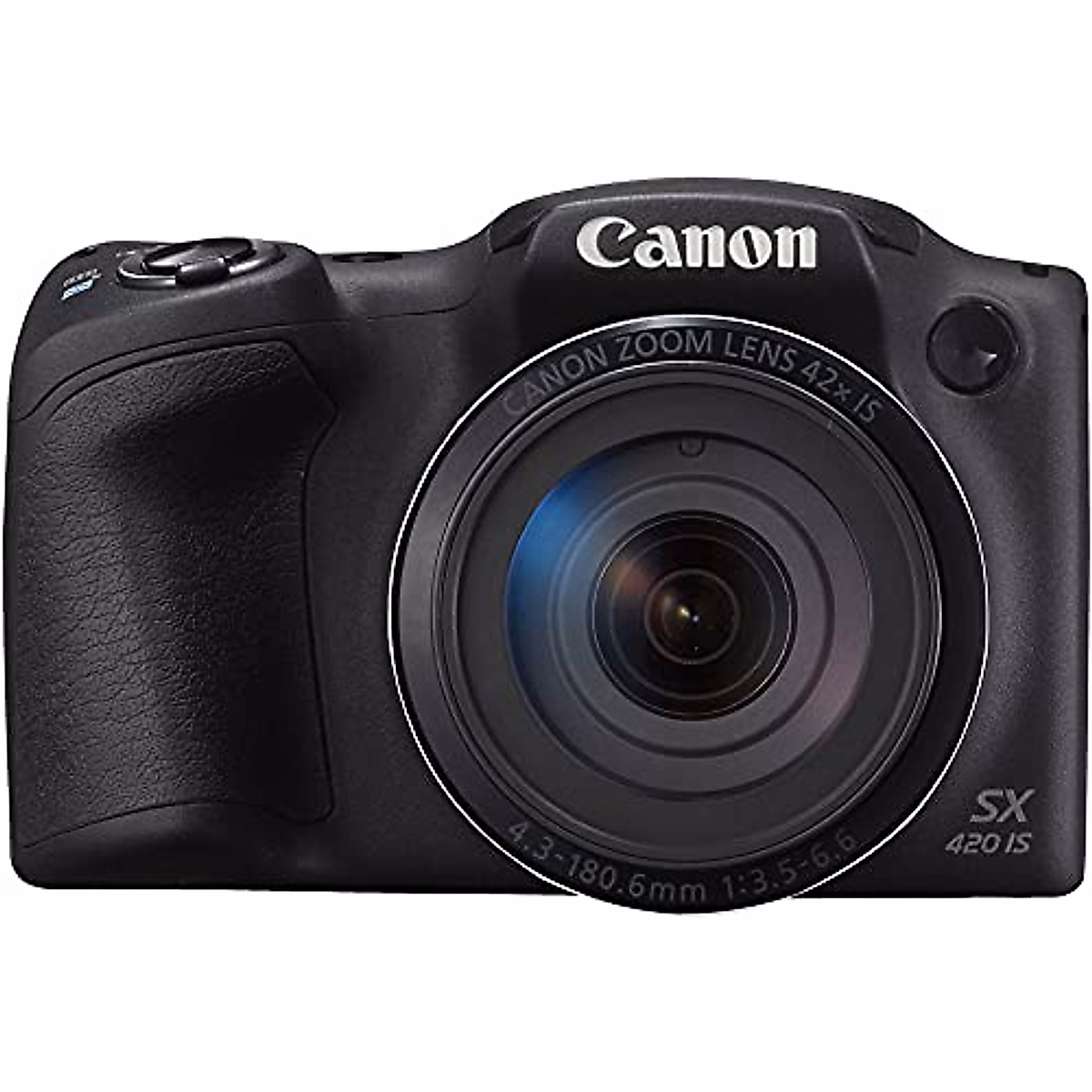 Canon PowerShot SX420 is Digital Camera (Black) (1068C001) + 2 x 64GB Memory Card + 3 x NB11L Battery + Corel Photo Software + Charger + Card Reader + LED Light + Deluxe Soft Bag + More (Renewed)