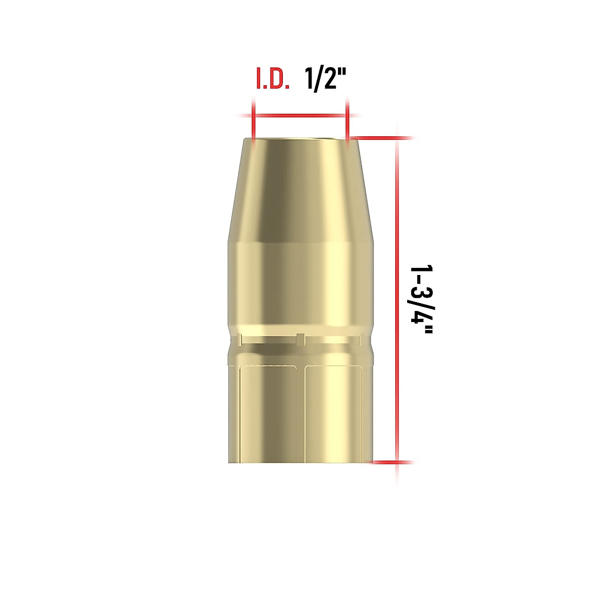 YESWELDER MIG Welding Gun Accessory Kit .030" Tip-Nozzle-Diffusers for Miller Millermatic M-100/150 Hobart H-9/10