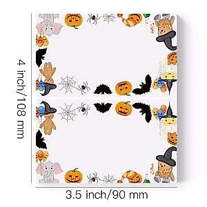 Halloween Name Tents, Seating Cards, Table Tent Cards, Food Tent Labels - 25 Pack, Easy to Write, 3.5×2 Inches, Halloween Party Decorations WSJ02