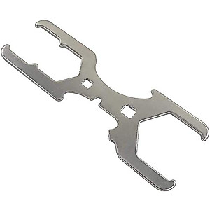 HAUTMEC 3 Way Plumber's Sink Strainer Wrench, Fits 1-3/4 inch., 2 inch. and 2-1/2 inch. Nuts， Multifunction Plumbing Wrench PL0037