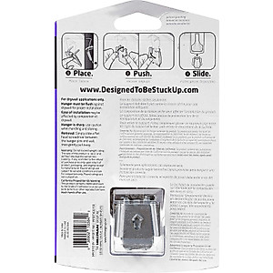 HIGH & MIGHTY 515804 Decorative Metal Hook, Easy Tool-Free Dry Wall Installation, Scalloped, Holds up to 25lb, Satin Nickel