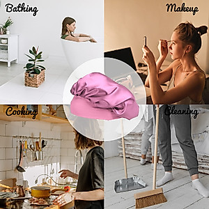 Satin Bonnet, Elastic Wide Band Sleeping Caps, Silk bonnet, Satin Hair Bonnet for Sleeping, Hair Bonnets for Curly Hair, Hat Night Sleeping,Gift for Birthday, Christmas, Thanksgiving, Valentine’s Day