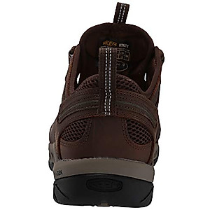KEEN Utility Men's Atlanta Cool 2 Low Soft Toe ESD Non Slip Work Shoe, Cascade Brown/Forest Night, 12 Medium US