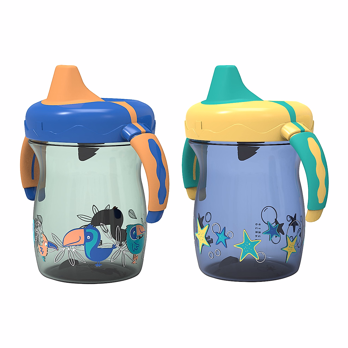 First Essentials by NUK Sip and Smile Soft Spout Trainer Cup, Colors may vary, (Pack of 2)