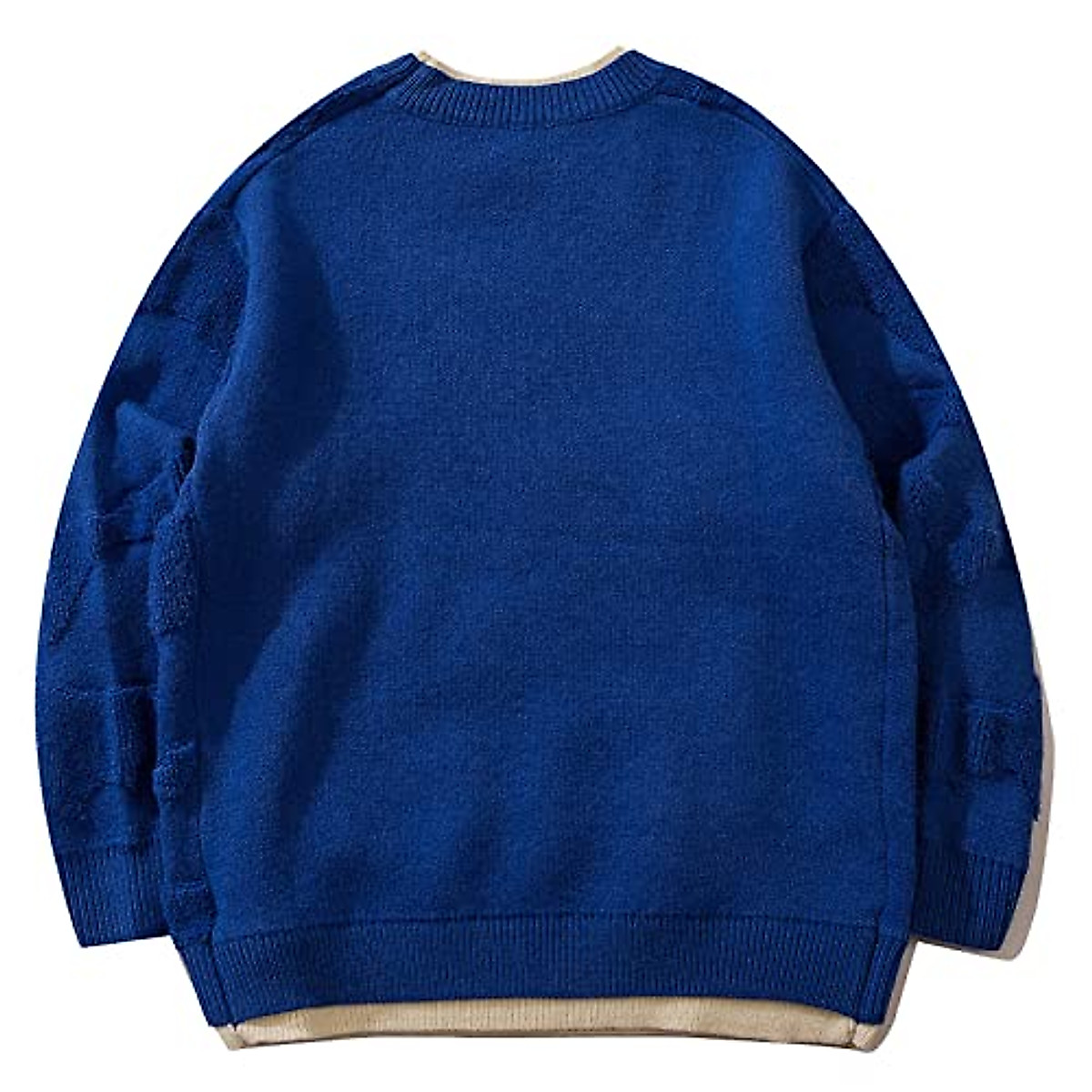 Aelfric Eden Men’s 3D Whale Jacquard Knit Sweater Graphic Printed Sweaters Long Sleeve Casual Oversized Sweater Pullover