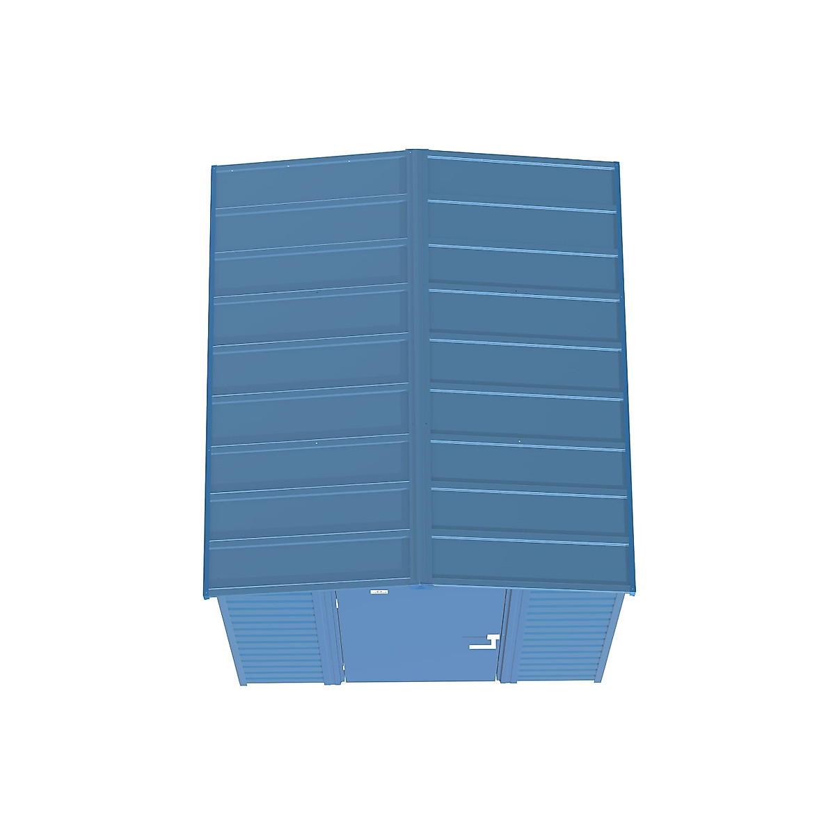 Arrow Select 6' x 7' Outdoor Lockable Steel Storage Shed Building, Blue Grey