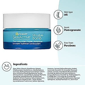 Garnier SkinActive Gel Face Moisturizer with Hyaluronic Acid, 1.7 Ounce