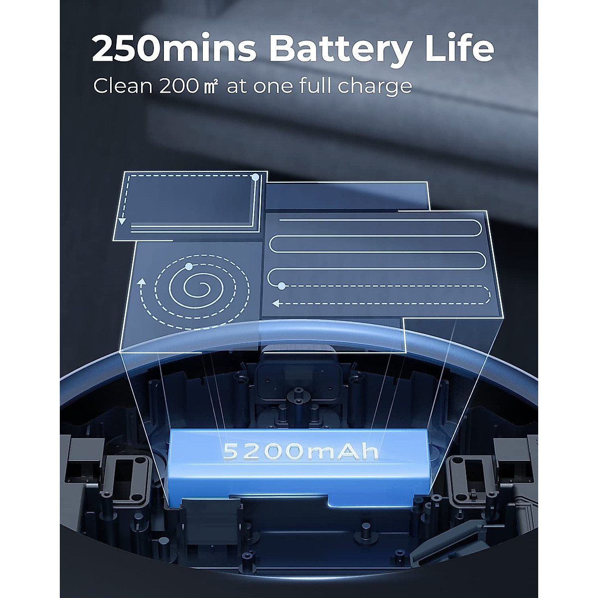 Laresar Robot Vacuum and Mop with Auto Dirt Disposal, Max 3500pa Suction, App Control, Editable Map, Lidar Navigation Smart Mapping, Works with Alexa, L6 Pro Robot Vacuum Cleaner Ideal for Pet Hair