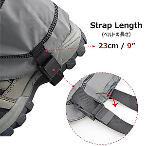 Azarxis Gaiters Low Gators Snow Ankle Gaiters for Women & Men & Youth Outdoor Hiking Walking Backpacking Lightweight Waterproof Adjustable Sand Proof (Green)