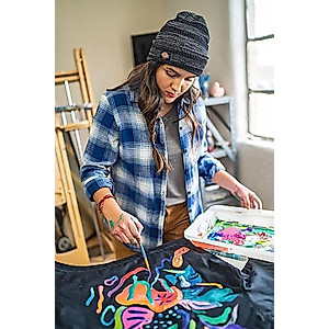 Dickies Women's Dritech Advanced Moisture Wicking Crew Socks, Black Assorted (6 Pairs), Shoe Size: 6-9