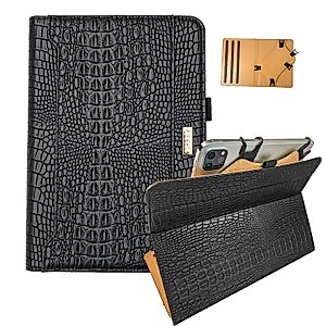 PHARRI 10.1 Tablet case, 10 inch Tablet Case,360 Degree Rotating Universal Tablet Case for 9.7-11 Inch Tablets, Protective Case Cover (Black)