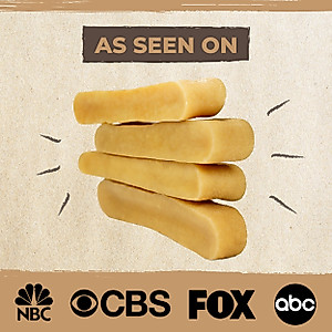 Mighty Paw Yak Cheese Dog Chews, 5oz, Natural Yak Chews for Dogs, Long-Lasting Yak Chew Treats, Odorless, Supports Oral Health, Monster Size, 12 Pack